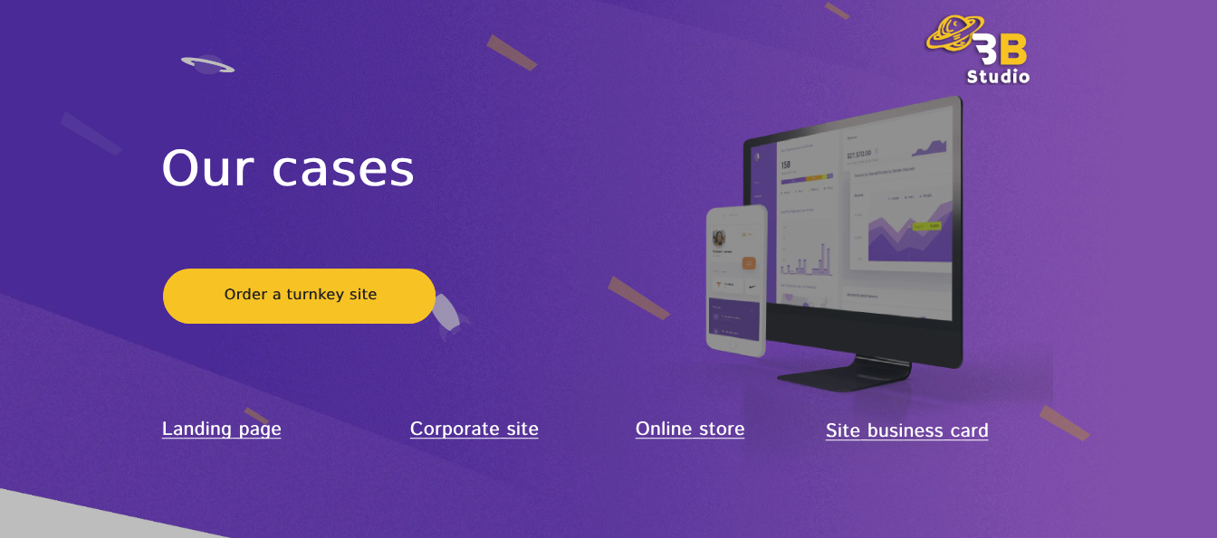 Case studies of the web studio ★BB Studio★ | Website development studio